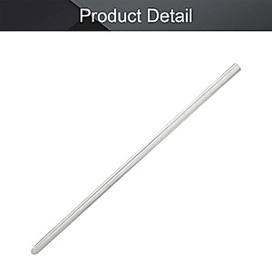 Fielect White Straight Line Acrylic Round Rod Standard Plexiglas Tolerance Lightweight for DIY 10mm Diameter 500mm Height 1Pcs