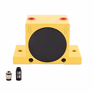 1/4in Pneumatic Vibrator, Silent Air Turbine Vibrator, Industrial Pneumatic Turbine Vibrator Eccentric Rotation Oscillator for Sandblaster Cabinet Vibrating Platforms