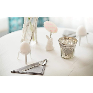 Brainstream Rocket Tripod Egg Cup Gift Set, 2-Piece, Silver