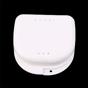 Grey990 Health Dental Plastic Box, Mouthguard Dentures Storage Case Container Oral Care Tool