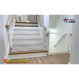 Retract-A-Gate 72" White: The Original and only Made in USA Retractable Baby, Dog, & Cat Gate