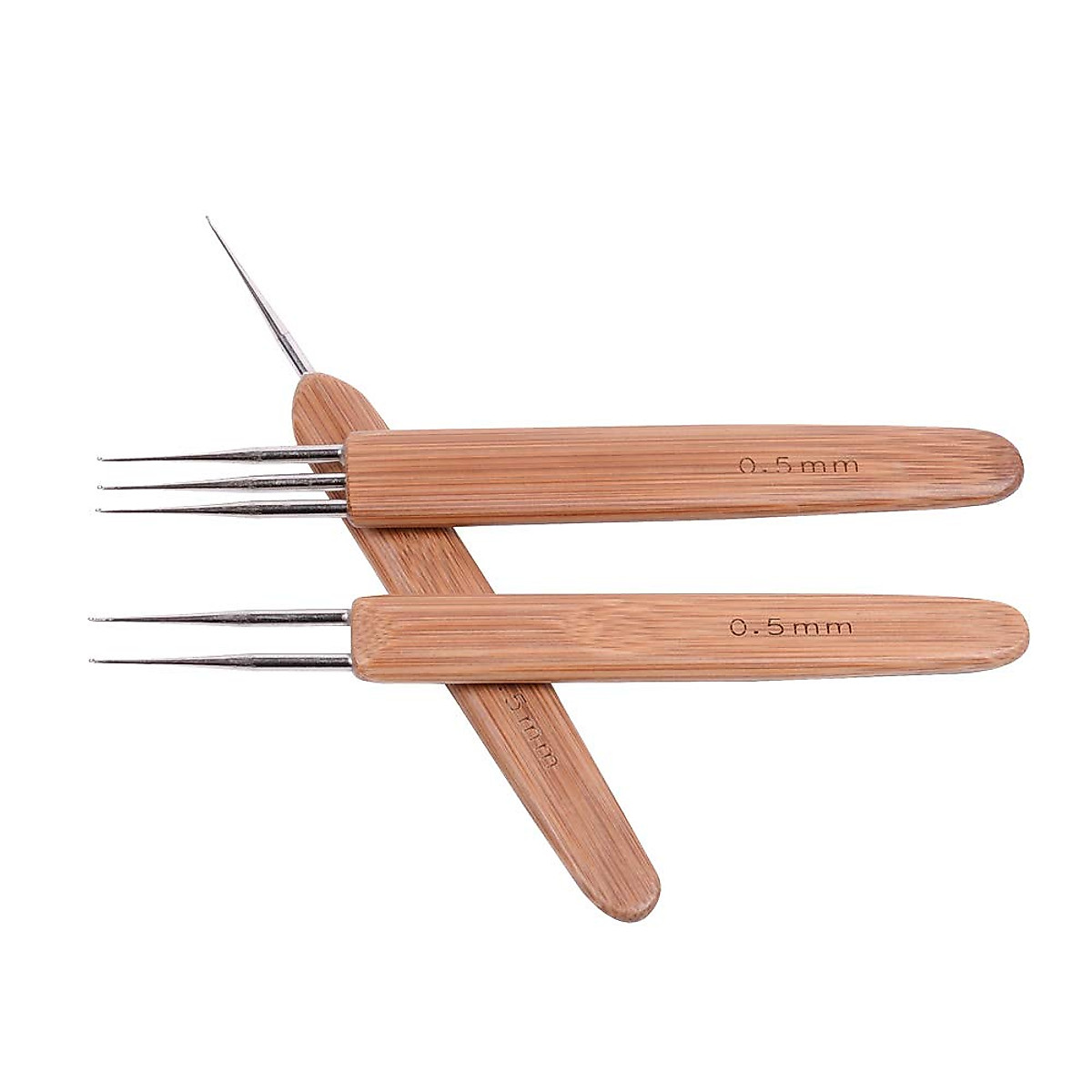 3pcs/set Dreadlock Crochet Hook for Hair Dreadlock Needle Tool for Braid Craft Dread locks Crochet Needles 0.5mm (1 Hook 2 Hooks 3 Hooks)