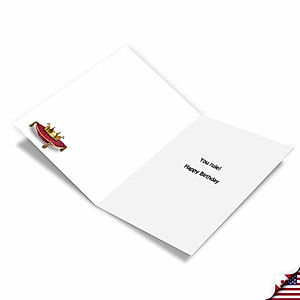 NobleWorks - Pack of 3 Hilarious Birthday Greeting Cards with Envelopes (1 Designs, 3 Each) - Needs A Crown C5581BDG-C3x1