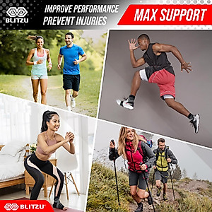 Foot & Ankle Brace Socks - Plantar Fasciitis Relief Neuropathy Socks, Arch Support for Women & Men, Ankle Compression Sleeve for Heel Spurs, Tendonitis, Ankle Wrap for Sprained Ankle Black S-M