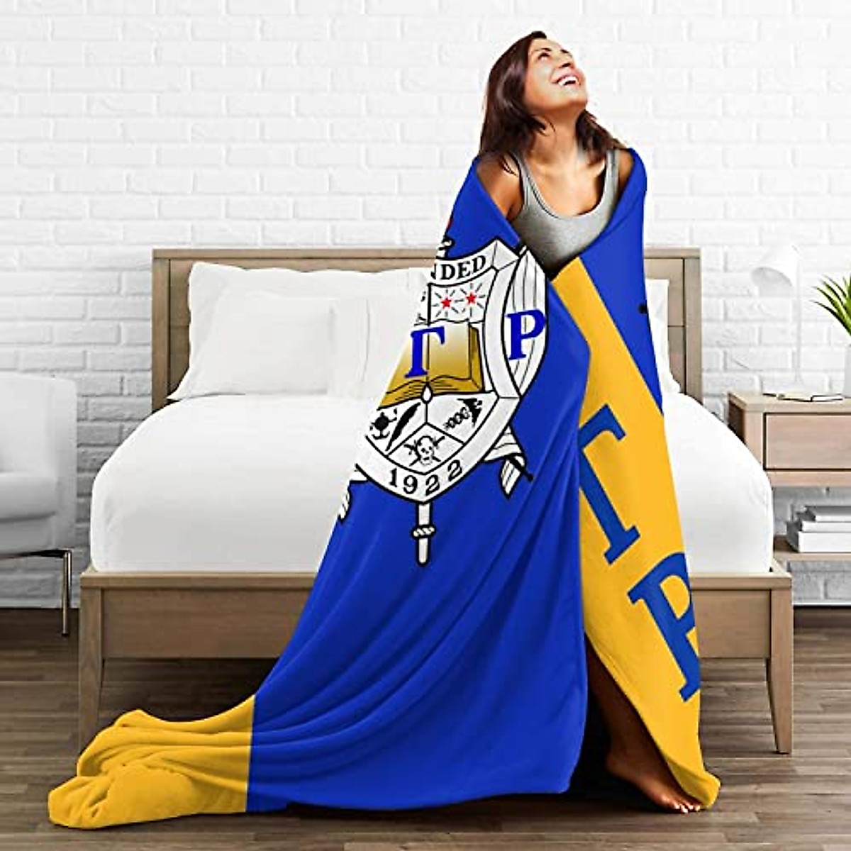 Sigma Gamma Rho Blanket Flannel Throw Ultra Soft Micro Blanket 60inchx50inch, Black