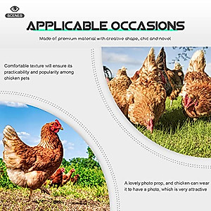 PATKAW Chicken Hats 6pcs Chicken Hats Hamster Hat with Adjustable Elastic Chin Strap Novel for Hens Rooster Lizard Guinea Pig Rat Duck Parrot Poultry Bird Parakeets Chick Tiny Pet Chicken Helmet