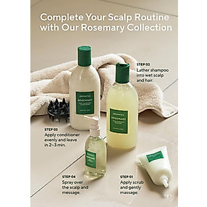 AROMATICA Rosemary Root Enhancer 3.38oz / 100ml – Scalp Nourishing with Food-graded Rosemary Oil – Relieves Itchy, Dry, Flaky Scalp - Free from Sulfate, Silicone, and Paraben