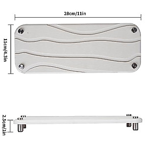 Owntow Instant Dry Sink Organizer, Water Absorbing Stone Fast Drying Sink Caddy, Diatomaceous Earth Sink Tray Stone with Stainless Steel Feet, Modern Home Stone Tray for Bathroom/Kitchen