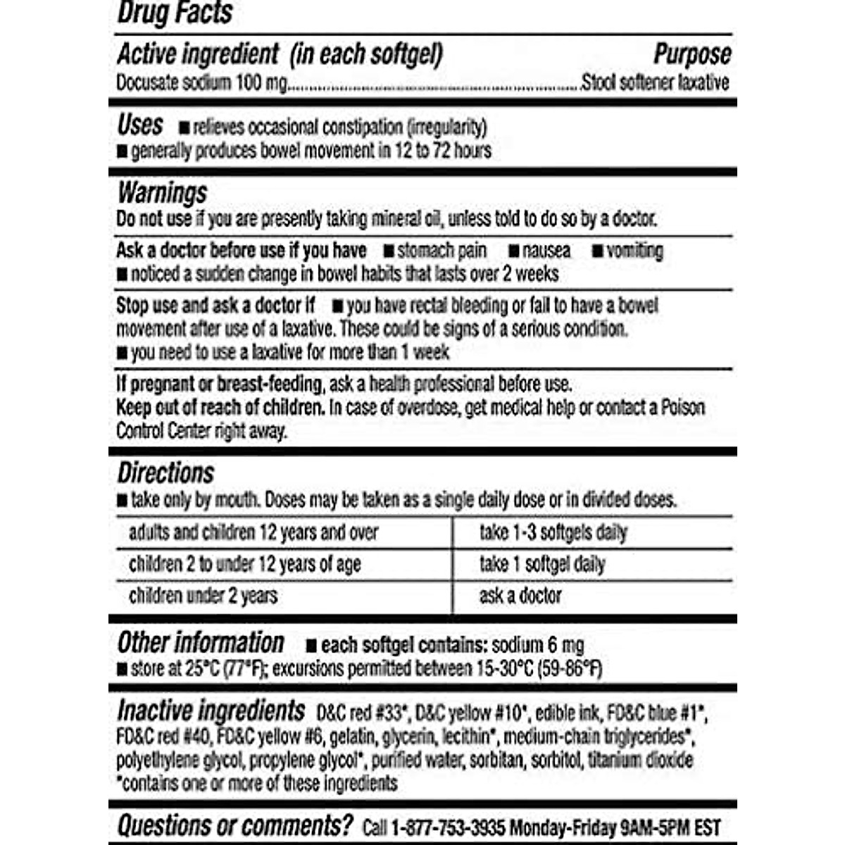 Kirkland Signature Stool Softener 100 mg, 400 Softgels