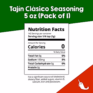 Tajín Clásico Chile Lime Seasoning 5 oz (Pack of 1)