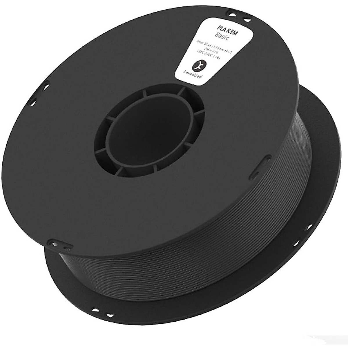 PLA K5M Filament Matte Polylactic Acid Filament 1.75mm, 3D PLA Filament 1kg2.2lb Spool, Dimensional Accuracy +/- 0.03 mm, Fit FDM 3D Printer, Black