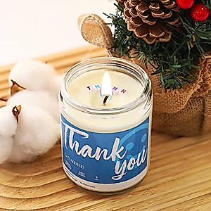 Thank You Candle - Scented Candle with Natural Soy Wax for Women, Friends, Coworkers, and Family - Perfect Thank You Gifts for Mother's Day, Birthdays, Christmas - Vanilla, Sugar, and Buttercream