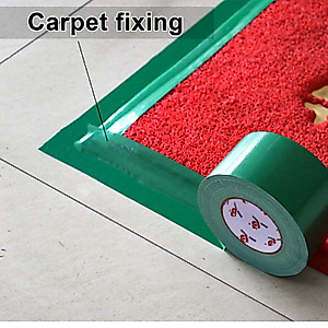 BOMEI PACK 3 Inch Green Duct Tape Waterproof,Heavy Duty,3 Inch x 60 Yards,9 Mil Industrial Grade Green Duct,No Residue,Strong,Flexible and All Weather,Professional for Indoor & Outdoor Use