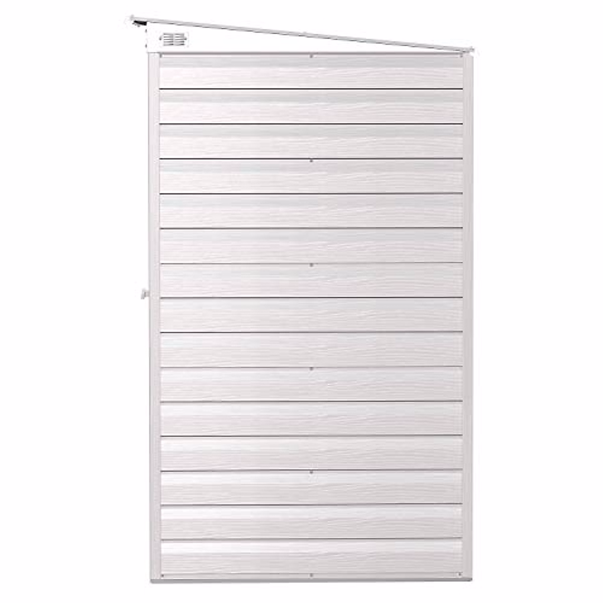 Arrow Shed Select 8' x 4' Outdoor Lockable Steel Storage Shed Building, Flute Grey