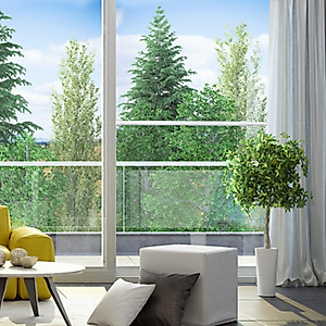 8 Pack Window Security Bar Window Lock Bar 15.7-27.6 Inch 1/2'' Diameter Adjustable Sliding Glass Door Lock Window Safety Bars with Rubber Tips Sliding Door Security Stick for Bathroom Cupboard