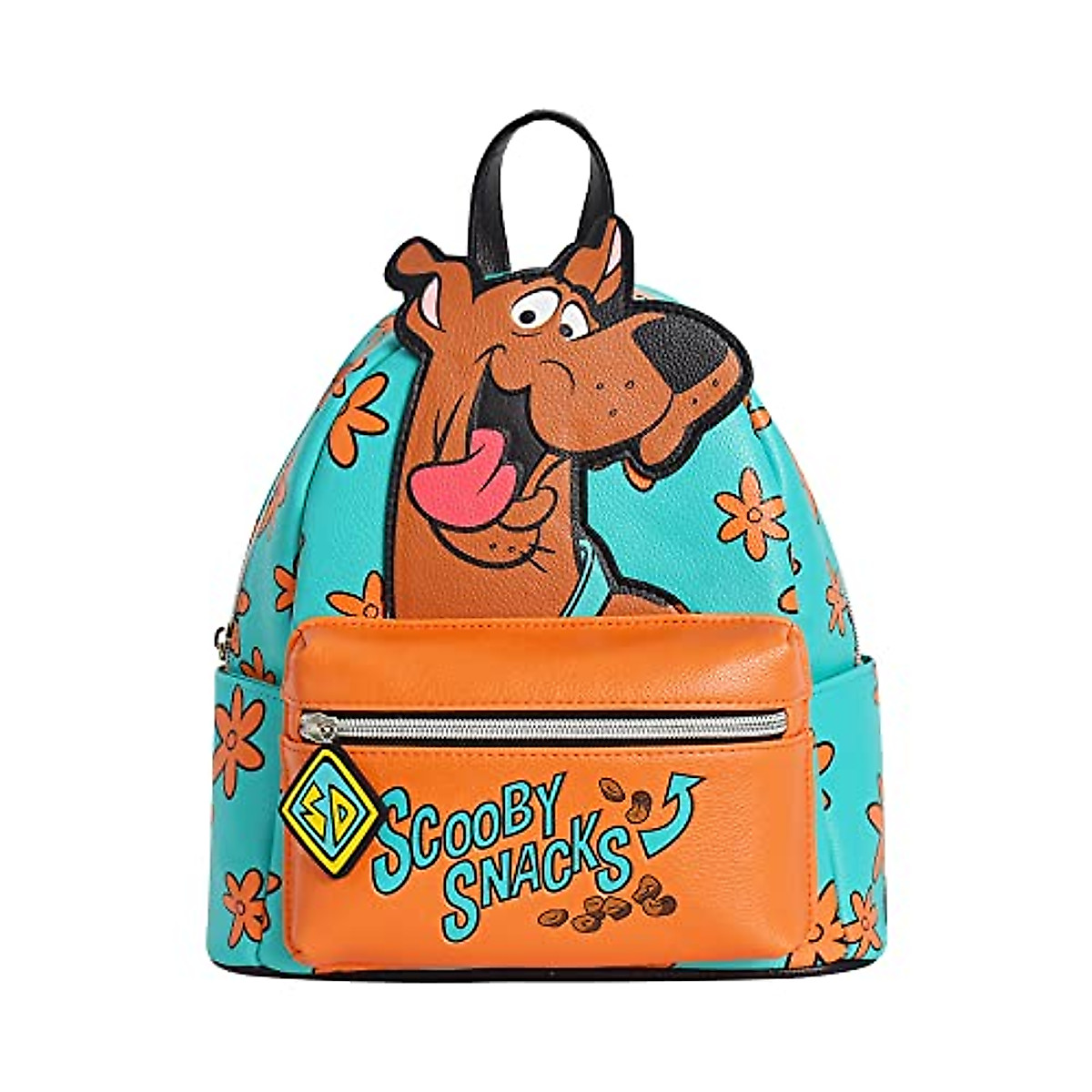 Concept One Scooby Doo Mini Backpack, Scooby Snacks Small Travel Bag for Men and Women, Multi, 9 Inch