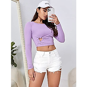 Verdusa Women's Ripped Distressed Skinny Denim Shorts White XS