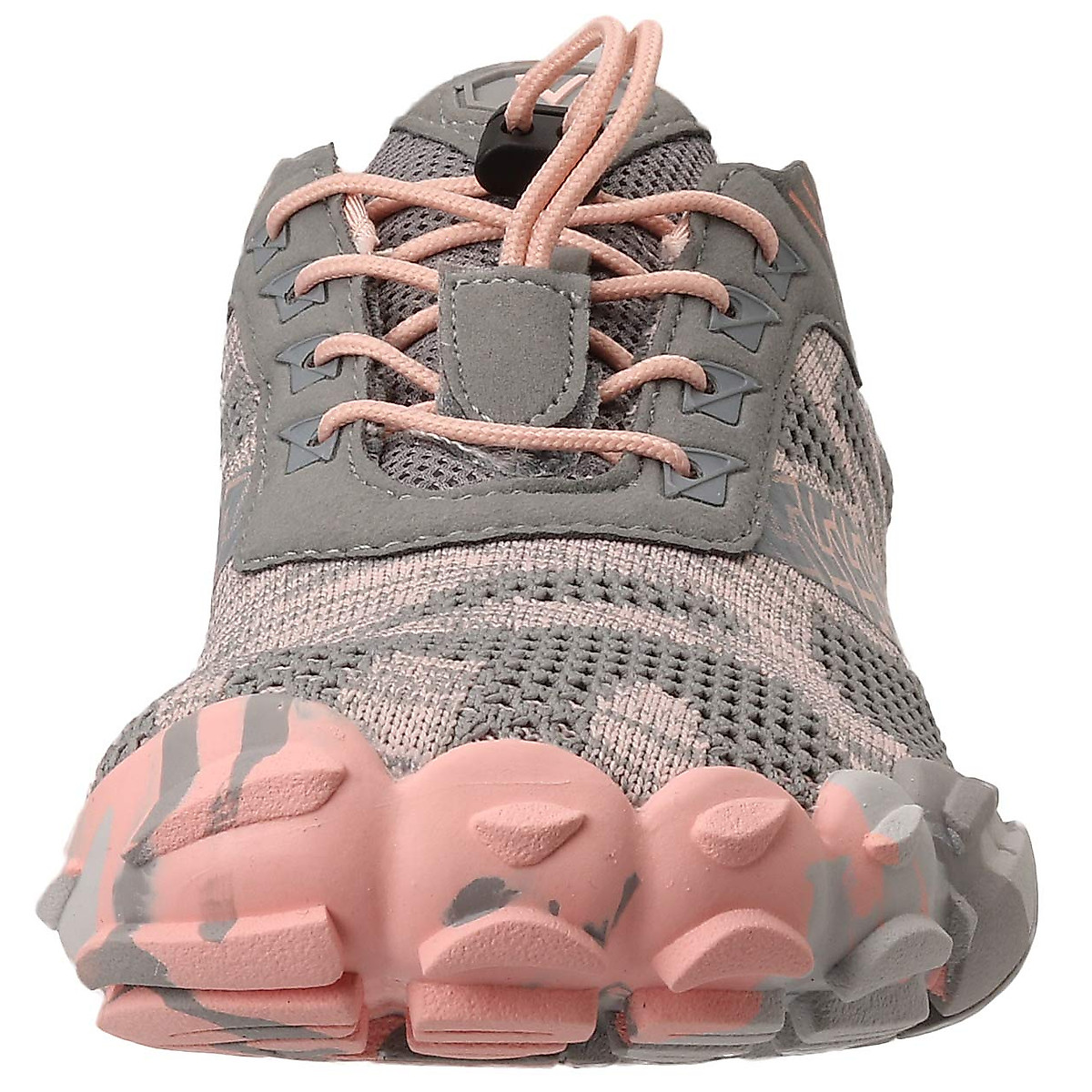 Joomra Womens Barefoot Road Running Tennis Shoes Size 8.5 Minimalist Wide Walking Camping Zero Drop Athletic Hiking Trekking Toes Workout Sneakers Grey Pink 39