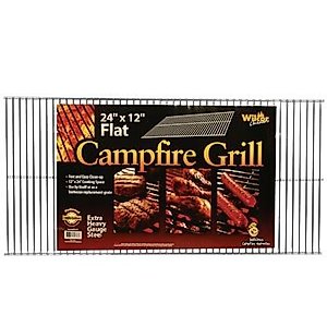 Campfire Grill Grid or BBQ Replacement Grate, 12"x24"