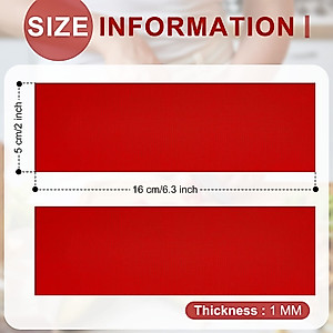 Tinlade 2 Pcs G10 Knife Handle Spacer Material 6.3 x 2 x 0.04 Inches G10 Sheet Knife Handle Liners for Knife Scales Slabs Making Supplies (Red)