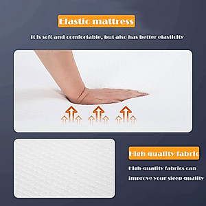 Dkeli Queen Mattress, 8 Inch Gel Memory Foam Mattress for Cool Sleep & Pressure Relief, Medium Firm Bed Mattresses, CertiPUR-US Certified, White