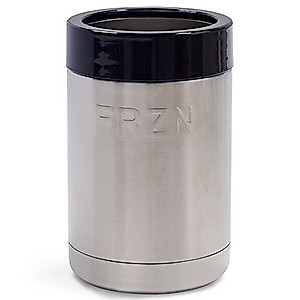 FRZN Double Walled Vacuum Insulated Can Cooler, 12 oz, Stainless Steel