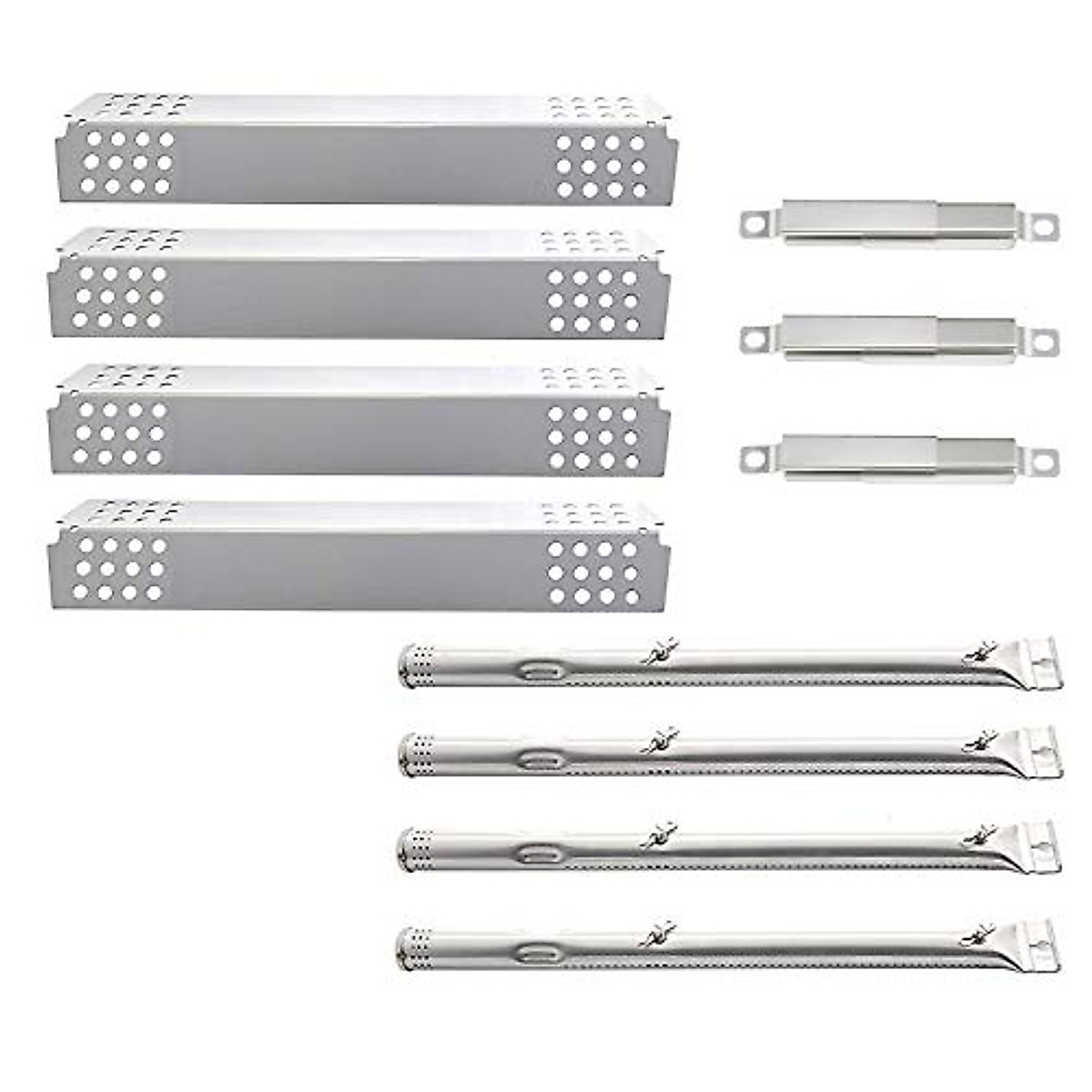 Htanch SN7321 (4-Pack) SA4731 (4-Pack) 15 15/16" Burner,16 7/16" Heat Plate Crossover Tubes for Charbroil 463241013, 463241313, 463241314, 463241413, 463241414, 466241013, 466241313, 466241413 Grill