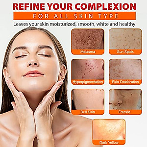 Dark Spot Corrector, Large 65 ML Dark Spot Remover for Face and body, Dark Spot Serum, Ideal for Fine Lines, Uneven Skin Tone, Nutrient Rich Formula with Squalene, Deep Hydration Cream