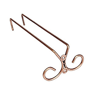 DBYAN Wine Glass Rack,Vintage Style Rubbed Bronze 2 Rows Stainless Steel Wall-Mounted Stemware Hanging Wine Glass Hanger Holder for Valentine Xmas Gift Bar Home Cafe