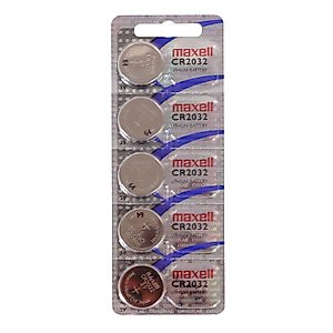CR2032 Maxell LITHIUM 5 BATTERIES