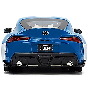 Jada Toys Robotech 1:24 2020 Toyota Supra Die-cast Car w/ 2.75" Max Sterling Figure, Toys for Kids and Adults