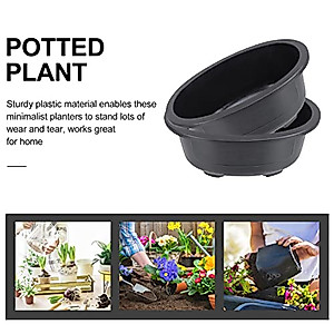Angoily 2PCS Bonsai Training Pot, 15 inch Plastic Bonsai Pot, Oval Bonsai Planter Pot for Desktop Decoration Nursery, Garden, Balcony