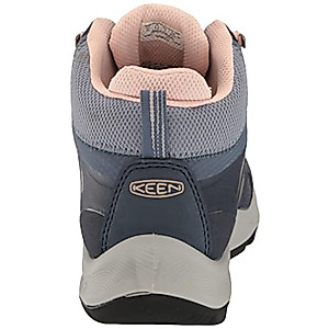 KEEN Women's Terradora Flex Mid Height Waterproof Hiking Boots, Vintage Indigo/Peachy, 6.5
