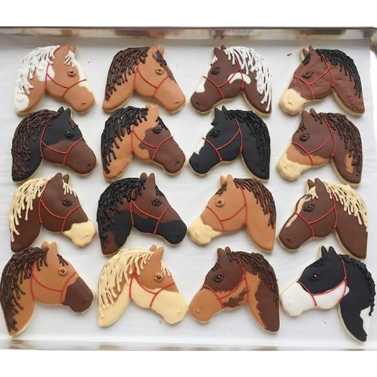 Western Horse Cookie Cutter 2 Piece Set from The Cookie Cutter Shop - Horseshoe & Horse Head Cookie Cutters – Tin Plated Steel Cookie Cutters