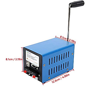 YaeTek Portable Generator Hand Crank Charger Generator USB Generator Inverter Outdoor Multifunction Manual Crank Generator for Travel Camping Hiking Survial