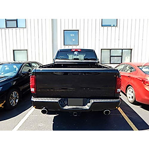 Red Hound Auto Tailgate Spoiler Molding Cap Compatible with Dodge Ram 2009-2018 1500 Pickup & 2010-2018 2500 3500 Truck Tail Gate Bed Lip Cover Top Edge Guard Protector No-Drilling Uses OEM Holes