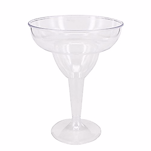 Belinlen 18 Count 11oz Clear Hard Plastic Margarita Glasses/Party Cups Wedding Parties Cocktail Cups