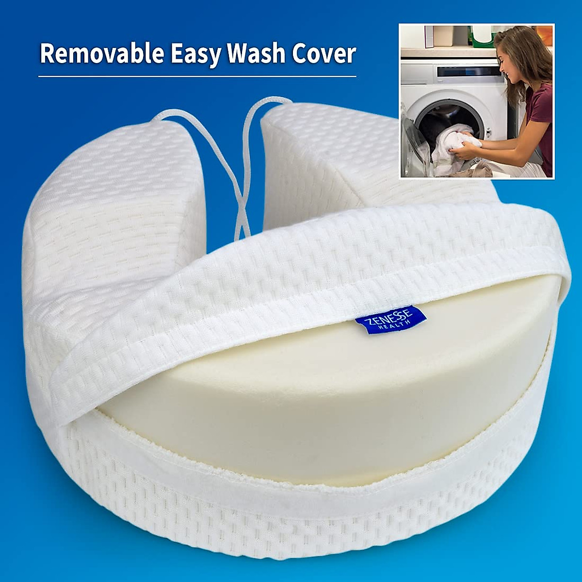 Breathe Easy Face Down Pillow - Premium Adjustable Cradle Providing Superior Comfort. Best for Prone Face-Down Resting, as a Home Massage Headrest, or Contoured Post-Eye Surgery Support.