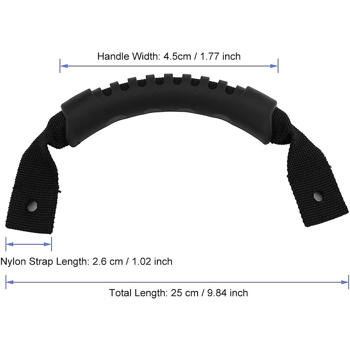 Tbest Suitcase Handle Replacement,Kayak Carry Handle Black Durable Boat Canoe Handle Replacement Accessory Kit for Kayaks Suitcase Luggage Surfboard Maniglia Rainbow Kayak Handles Replacement