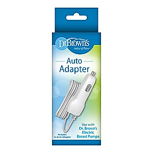 Dr. Brown's Auto Adapter for Electric Breast Pump , off-white , 6 foot long