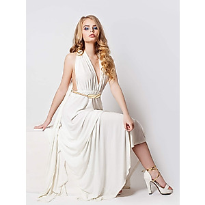 2 Pieces Women's Metal Chain Leaves Belt Skinny Elastic Stretchy Decorative Waistband Adjustable Interlock Buckle for Dress Jeans, Skirts and Pants, Silver and Gold