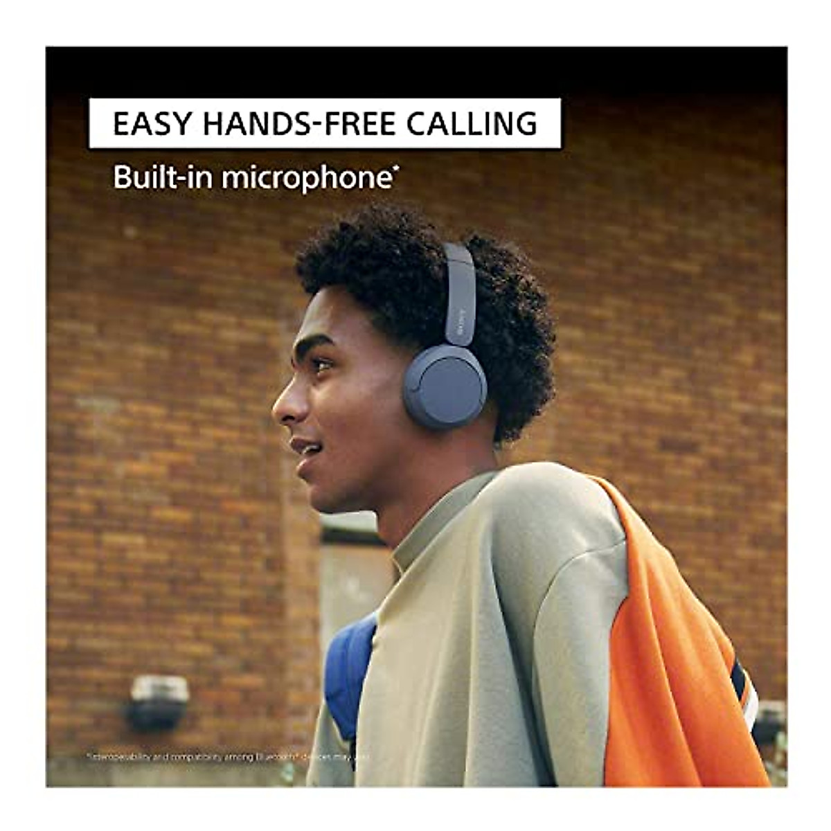 Sony WH-CH520 Wireless Bluetooth On-Ear Headset with Microphone (Black) Bundle with Bluetooth Locator (Works with Apple Find My) Keychain Bundle (2 Items)