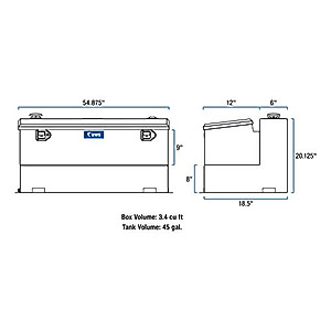 UWS TT-45-COMBO-BLK Transfer Tank
