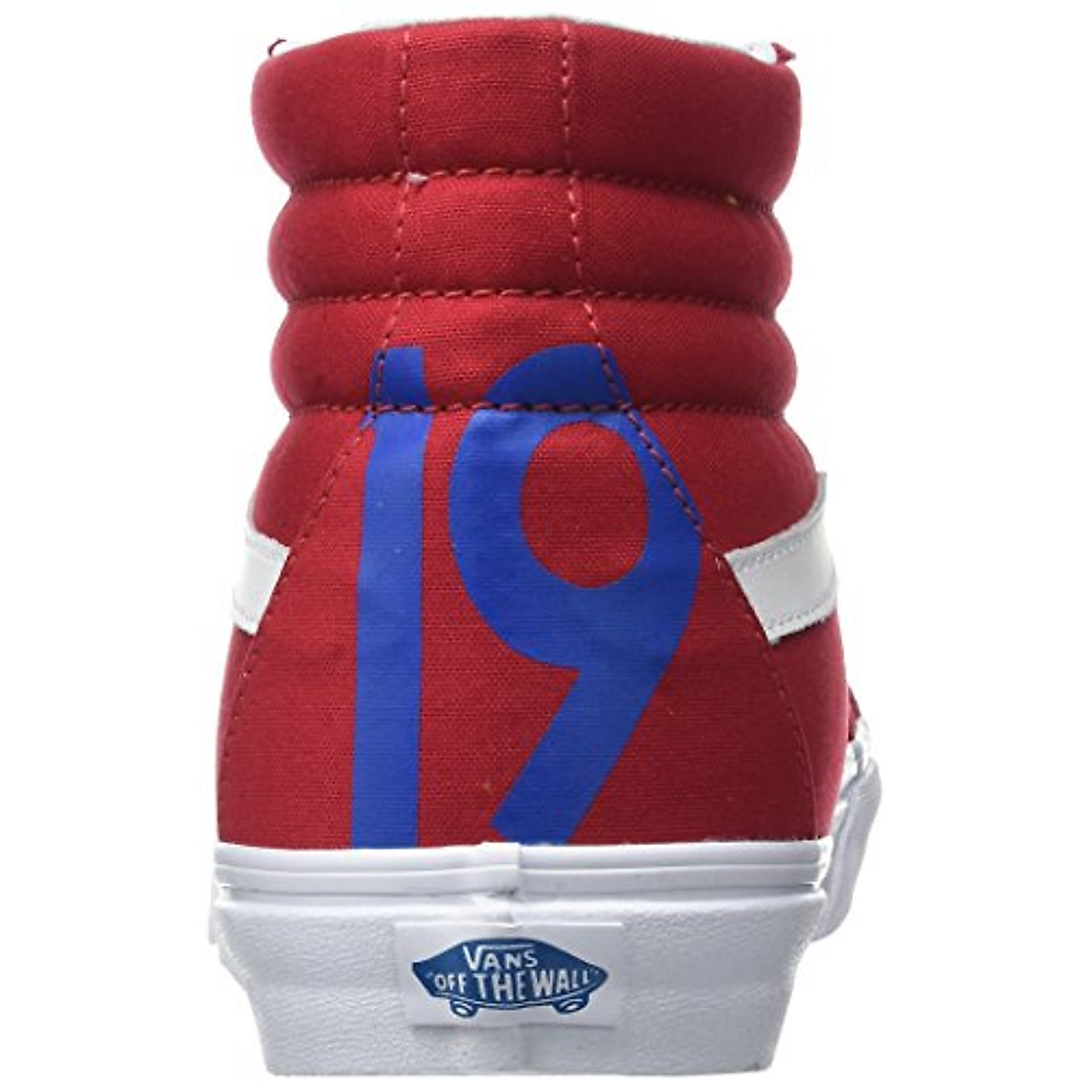 Vans Unisex SK8-Hi Reissue (1966) Mens Skateboarding-Shoes VN-A2XSBMXE, Red/Blue, US Men 4