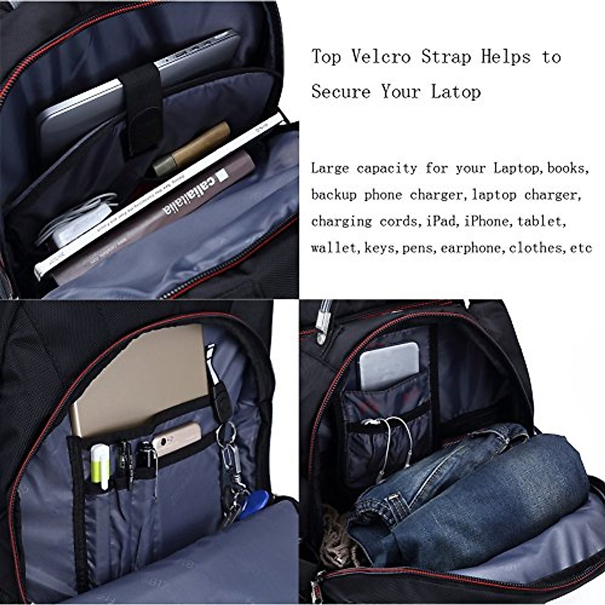 FreeBiz 55L 21 Inch High Laptop Backpack fits under 19 Inch Gaming Computer Notebook Macbook for Men (18.4 inch)