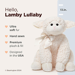 Bearington Baby Lamby Lullaby Animated Musical Plush Stuffed Animal Lamb 13"