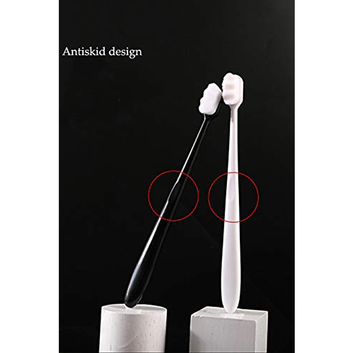 hongjin Extra Soft Toothbrush, Ultra Soft-bristled Adult Toothbrush Micro Nano 15000 Floss Bristle Good Cleaning Effect for Sensitive Teeth Oral Gum Recession