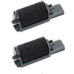 FJA Products Compatible 2 pack for Casio HR-8TE Plus and HR-8TM Plus Calculator Ink Roller, Black