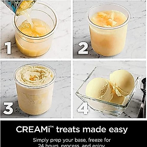 Creami Pints, for Ninja Creami Ice Cream Maker Pints,16 OZ Ice Cream Pints with Lids Reusable,Leaf-Proof for NC301 NC300 NC299AM Series Ice Cream Maker