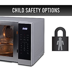 Farberware Countertop Air Fryer Microwave, 1.3 Cu.Ft, 1000 Watts, LED Display, Child Lock, Easy to Clean Interior, Black